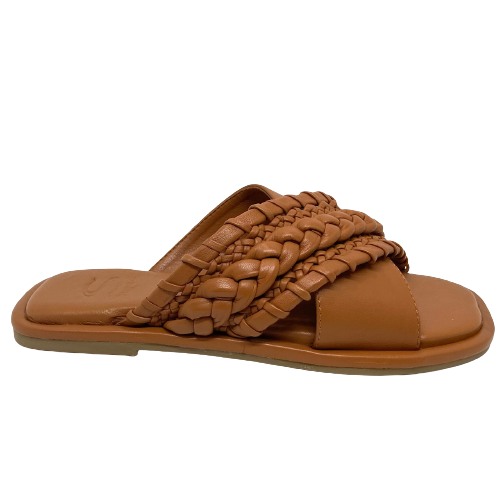 Sempre Di Plaited Slide - Tan – M'Lady's